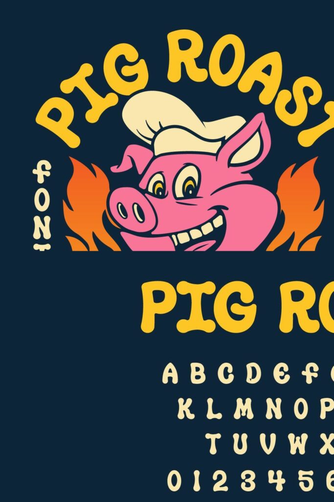 Pig Roast Display Font – MasterBundles