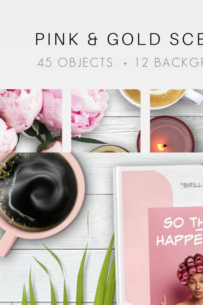 Pink & Gold Scene Creator – MasterBundles