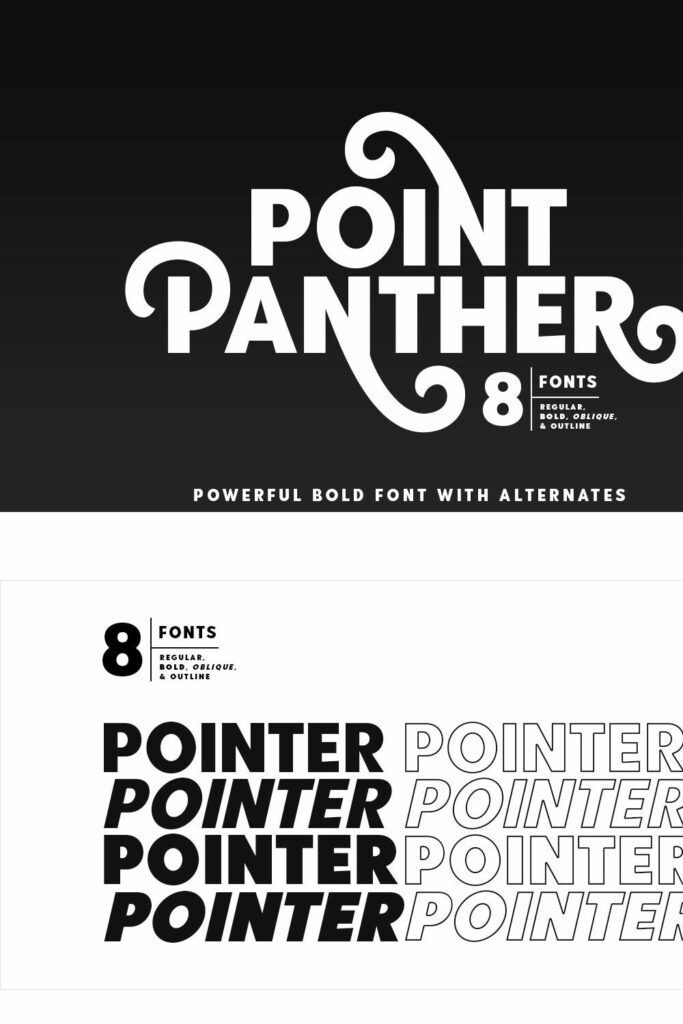 Point Panther (8 BOLD FONTS) – MasterBundles