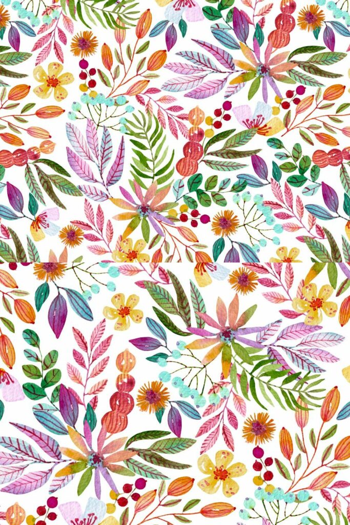 Rainbow Colors Watercolor Pattern – MasterBundles