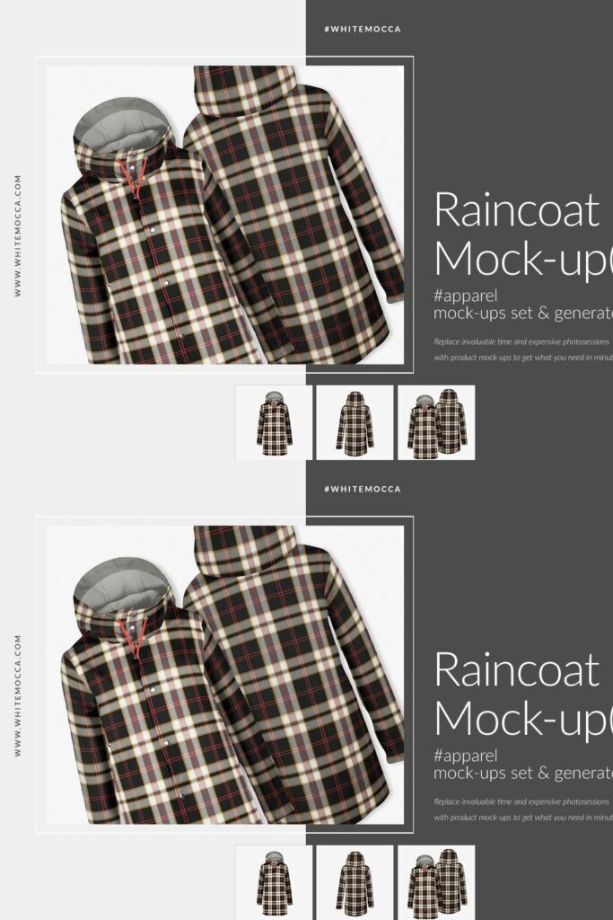 Raincoat Mock-ups Set & Generator – MasterBundles