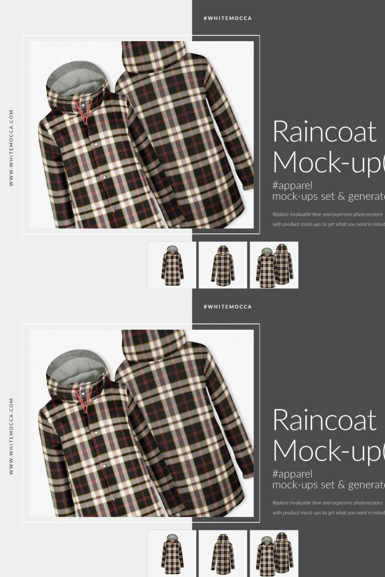 Raincoat Mock-ups Set & Generator – MasterBundles