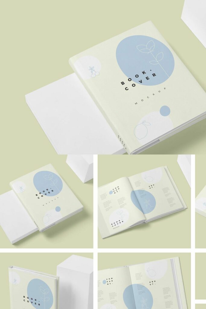 Realistic Book Cover Mockups – MasterBundles