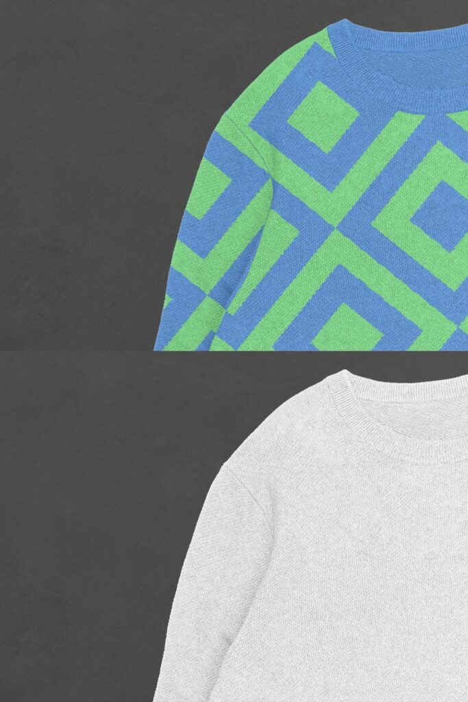 Realistic Knitted Sweater Mockup – MasterBundles