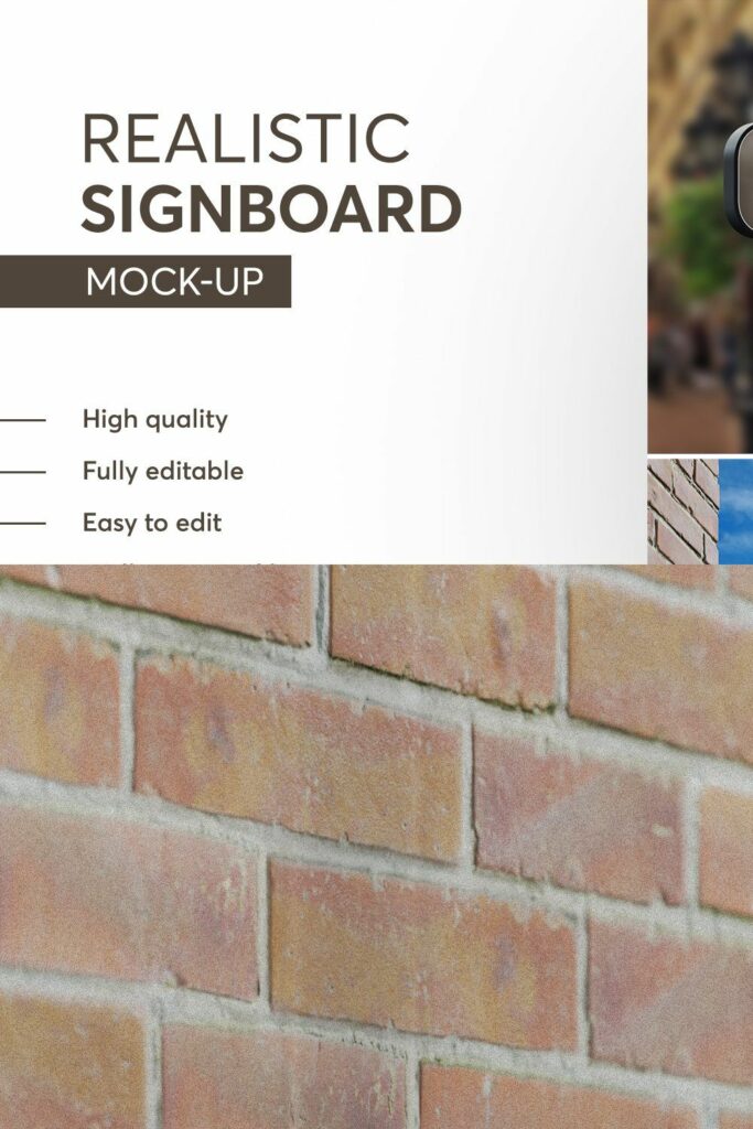 Realistic Signboard Mock-up – MasterBundles