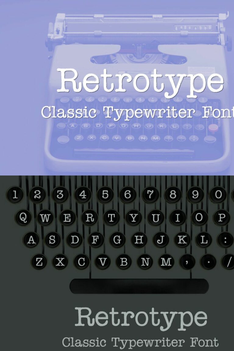 Retrotype - Classic Typewriter Font – MasterBundles