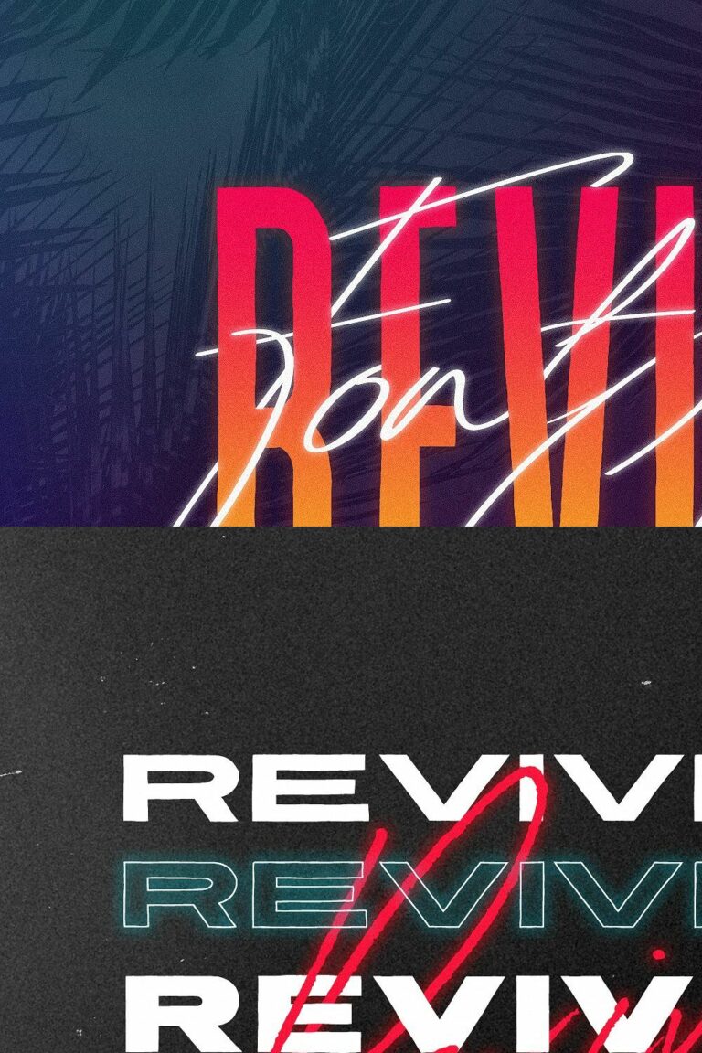 Revive 80 - Retro 1980's Font Pack – MasterBundles