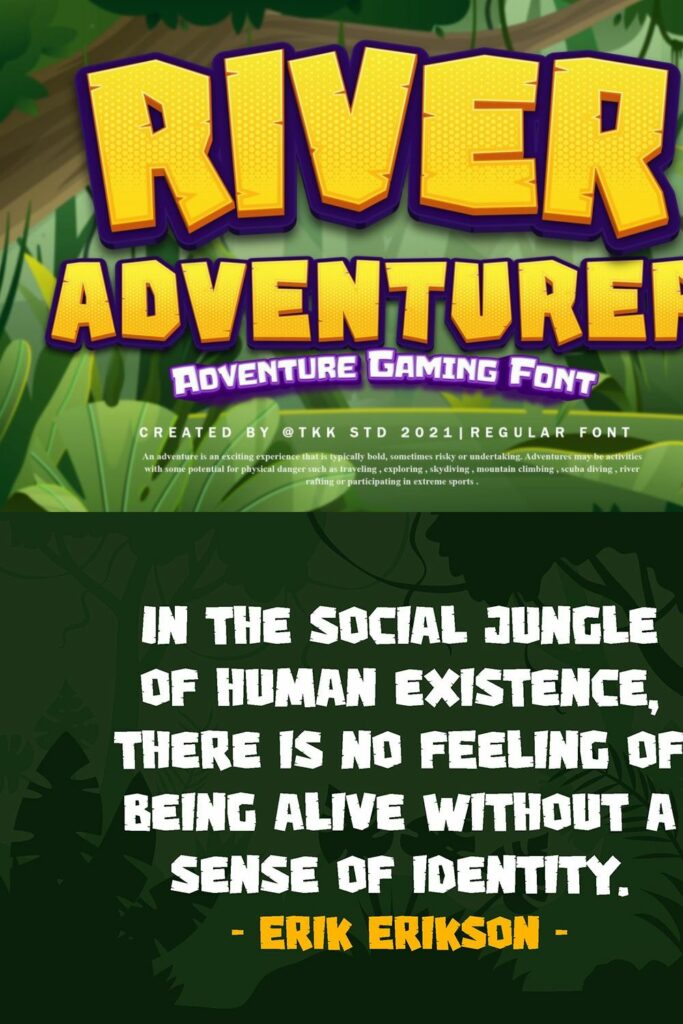 River Adventurer - Block Font – MasterBundles