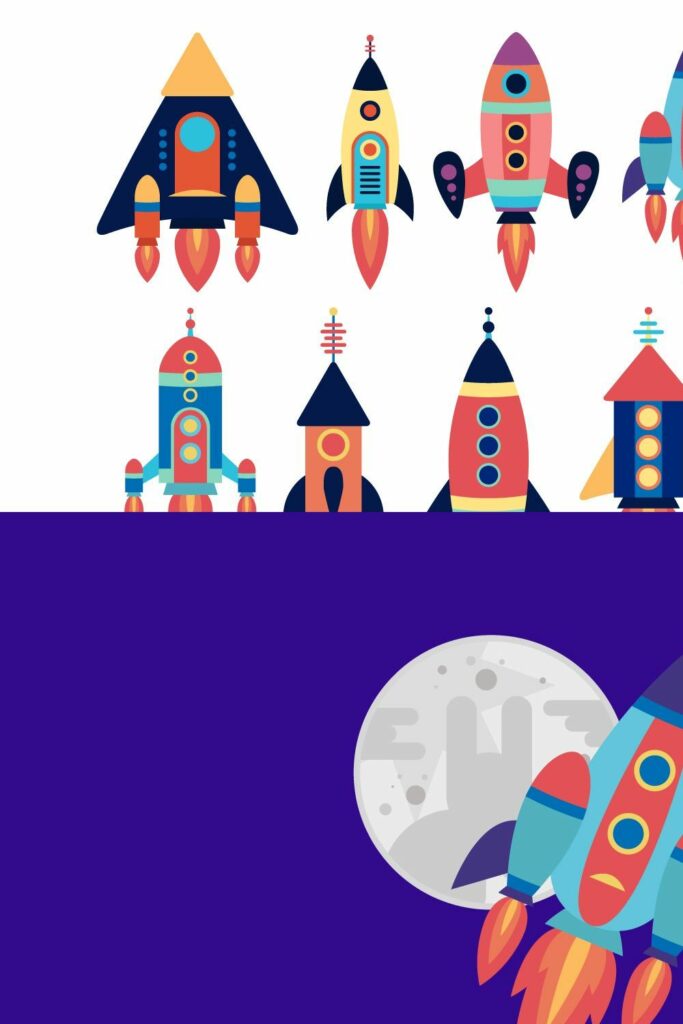 Rockets Digital Clip Art – MasterBundles