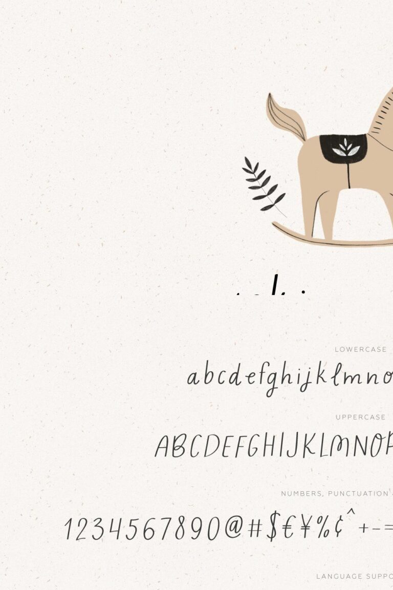 Rocking horse | Handwritten Font – MasterBundles