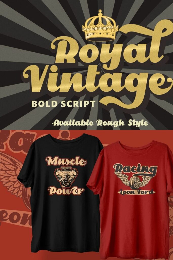 Royal Vintage - Bold Retro Font – MasterBundles