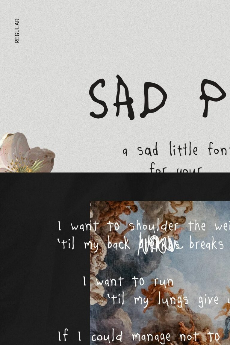 Sad Poem Messy Handwriting Font – MasterBundles