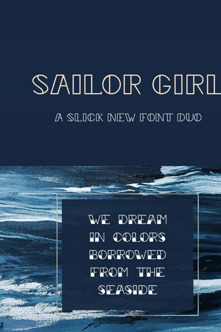 Sailor Girl Font Duo – MasterBundles