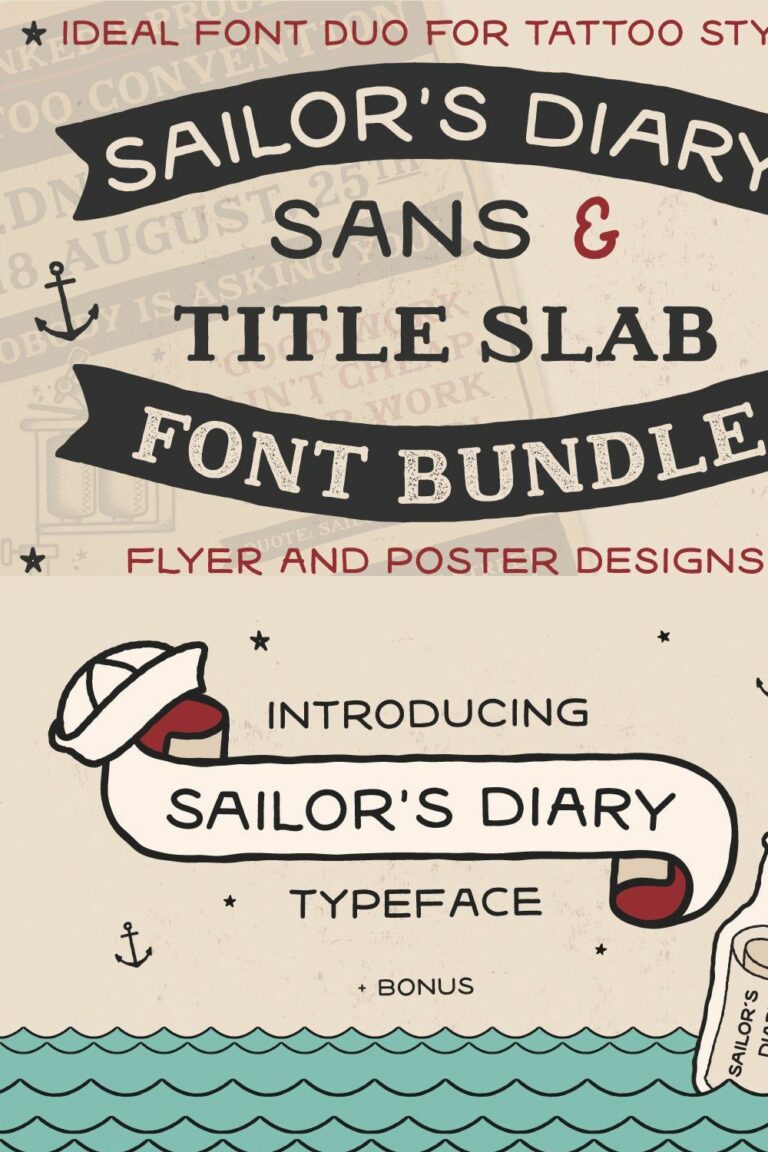 Sailors Diary Font Bundle – MasterBundles