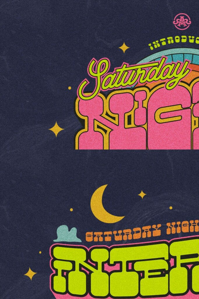 Saturday Night Font Family – MasterBundles