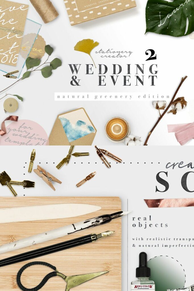 SCENE CREATOR Organic Wedding Mockup – MasterBundles