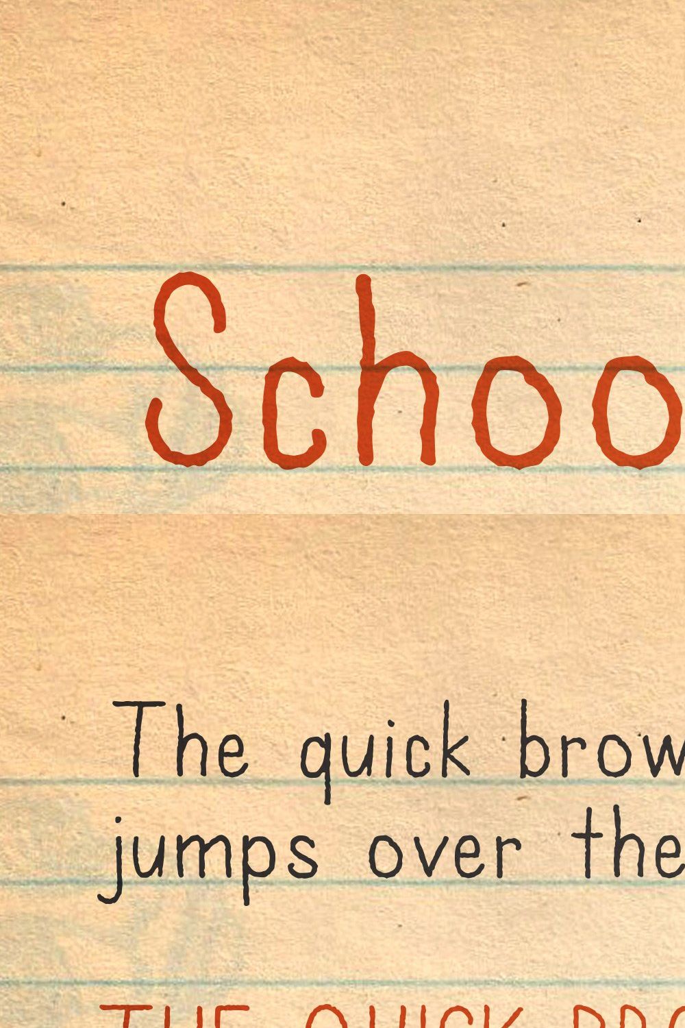 Schoolbook — A hand drawn font – MasterBundles