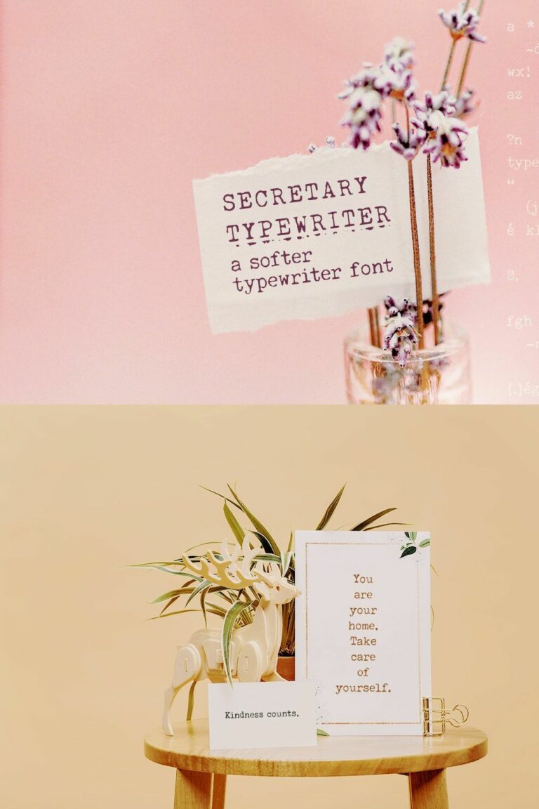 Secretary Typewriter font – MasterBundles