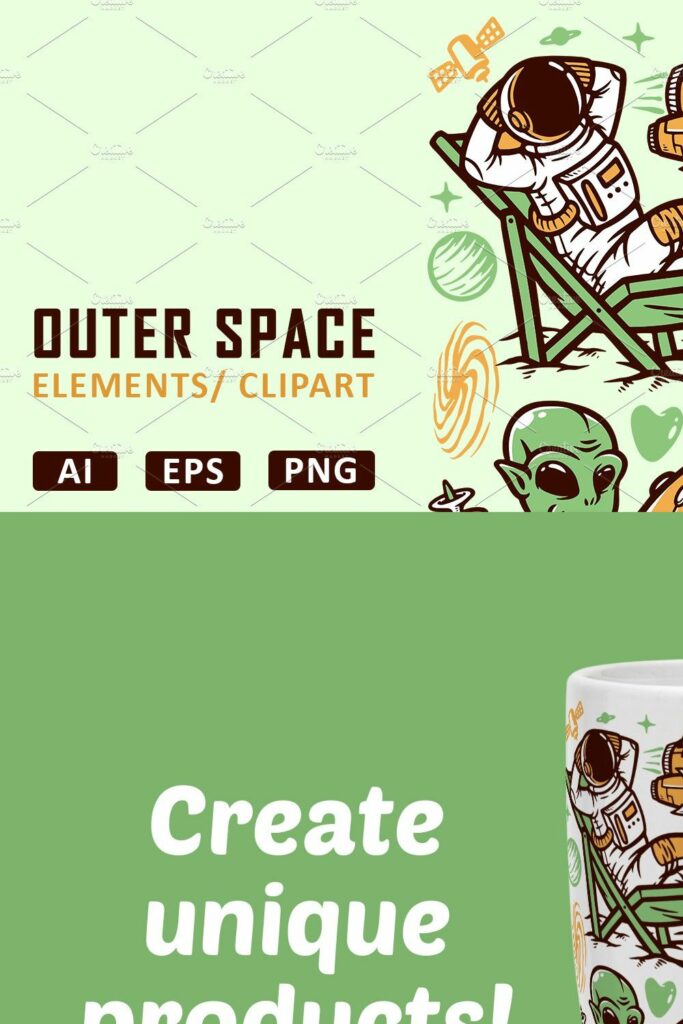 Set of outer space elements – MasterBundles