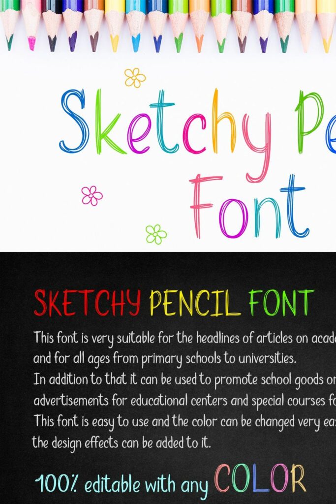 Sketchy Pencil Font – MasterBundles