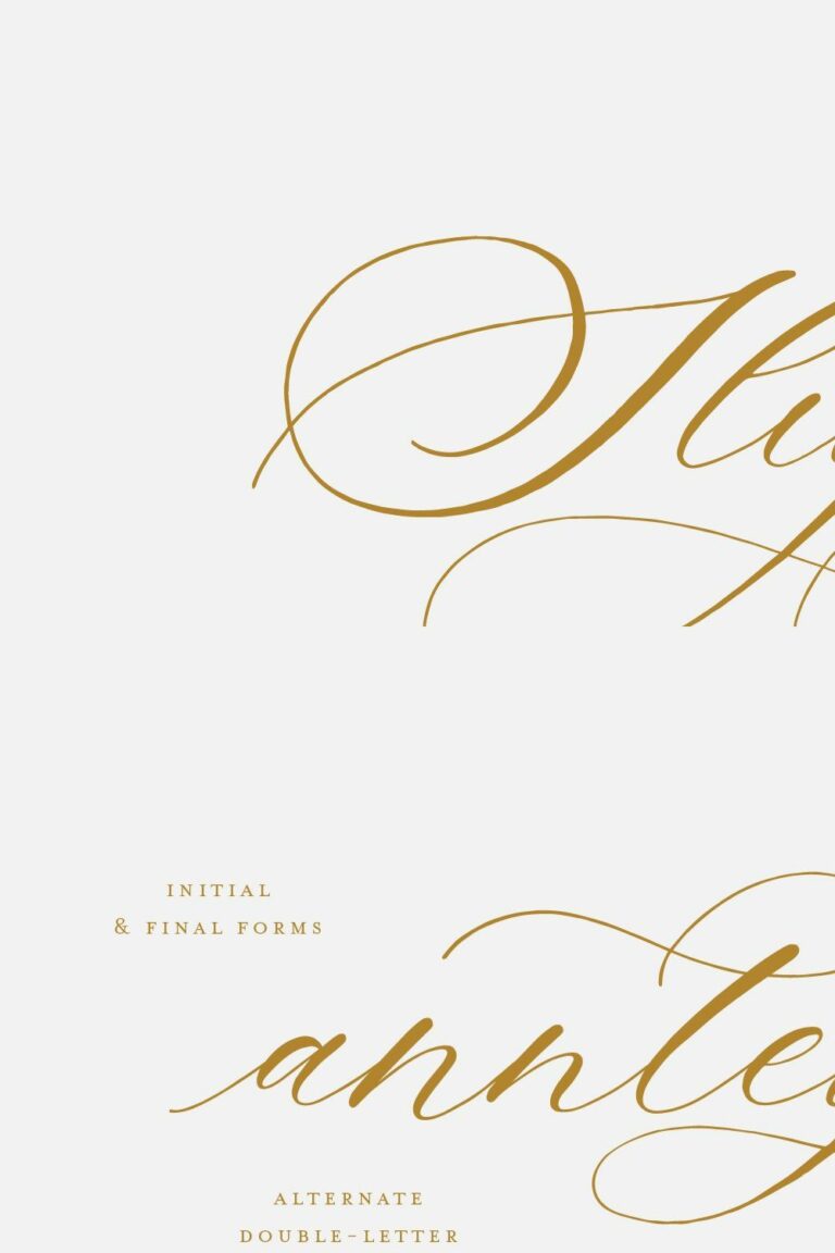 Slight, A Calligraphy Font – MasterBundles