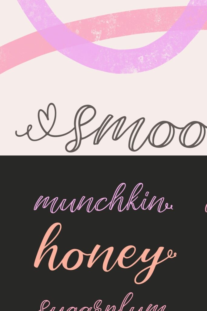 Smoochie | An Inline Script Font – MasterBundles