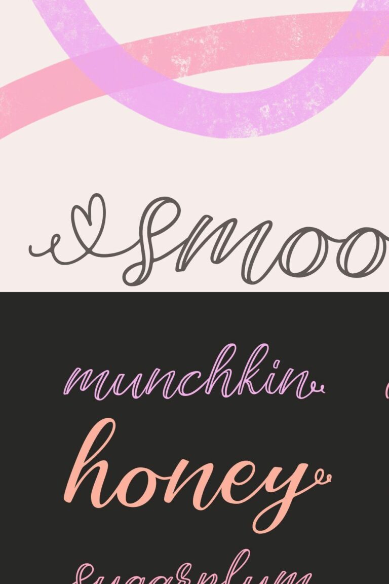 Smoochie | An Inline Script Font – MasterBundles