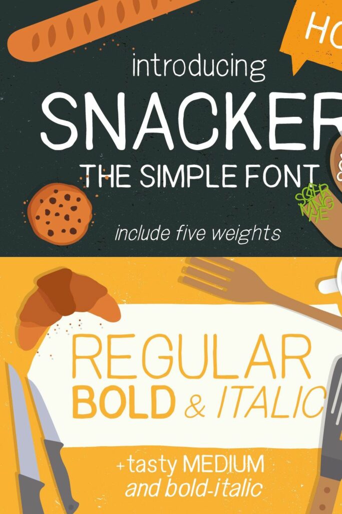 Snacker - sans serif font – MasterBundles