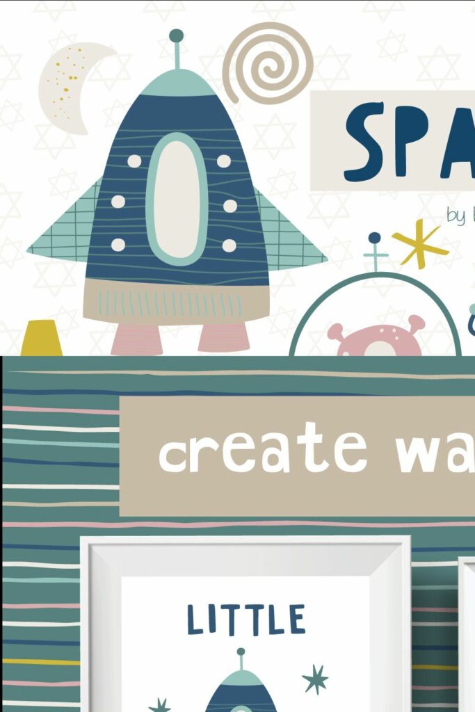 Space fun clipart set – MasterBundles