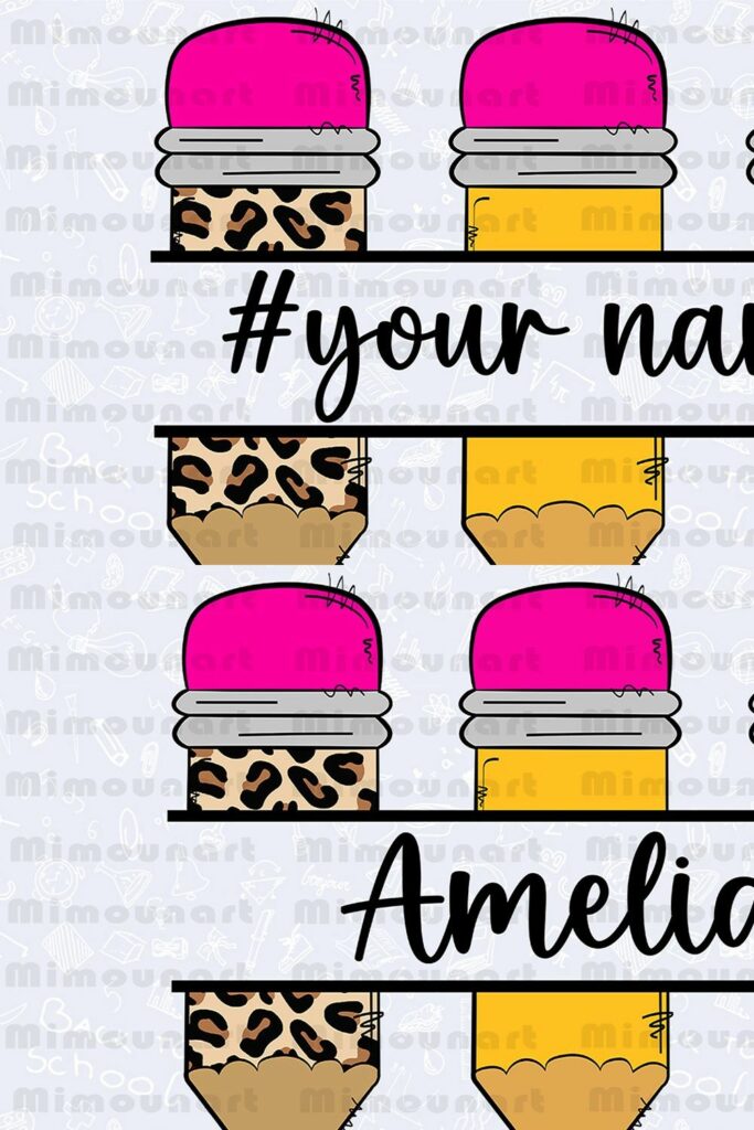 Split Pencils sublimation design PNG – MasterBundles