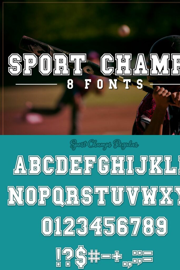 Sports Font Pack | Varsity Fonts – MasterBundles