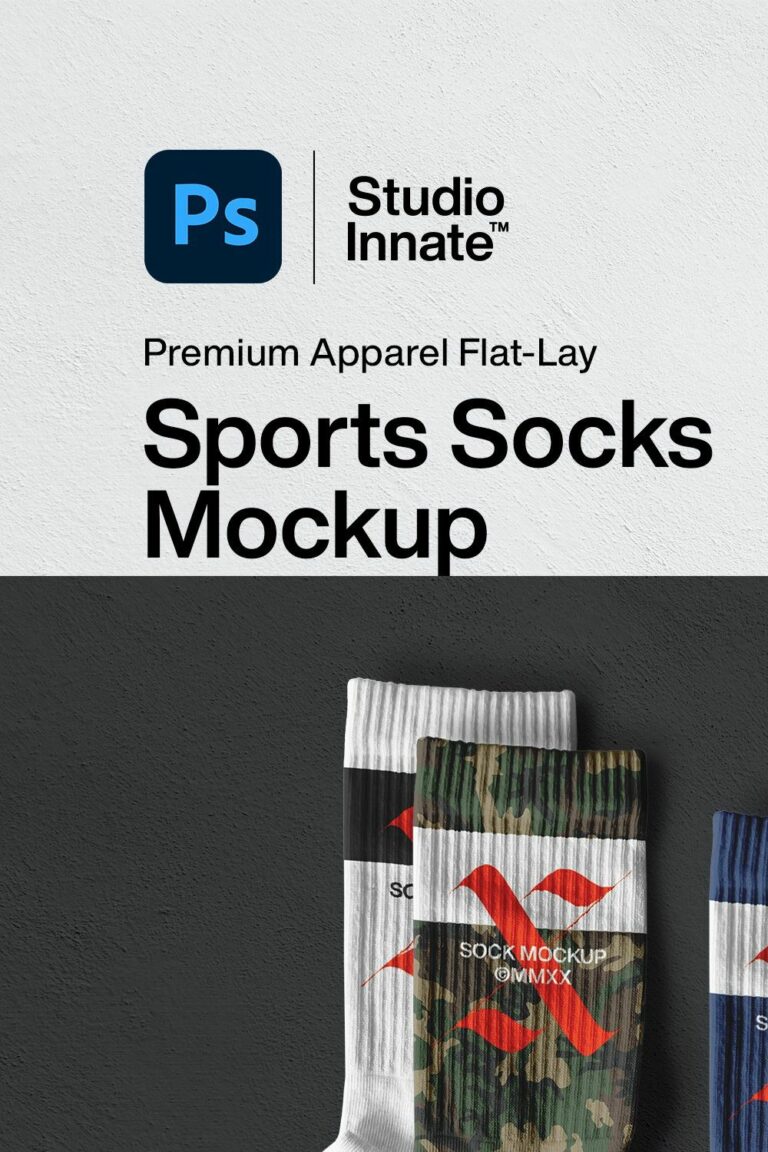 Sports Socks - Mockup – MasterBundles