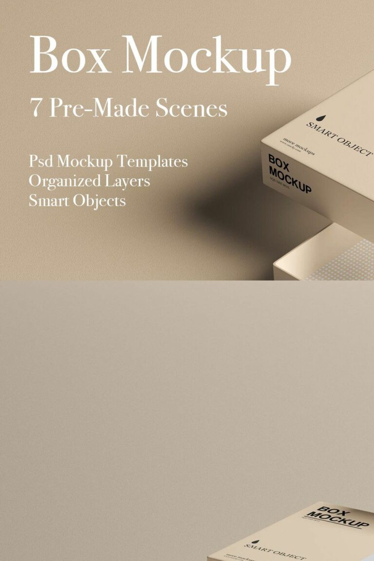 Square Box Mockup Set – MasterBundles