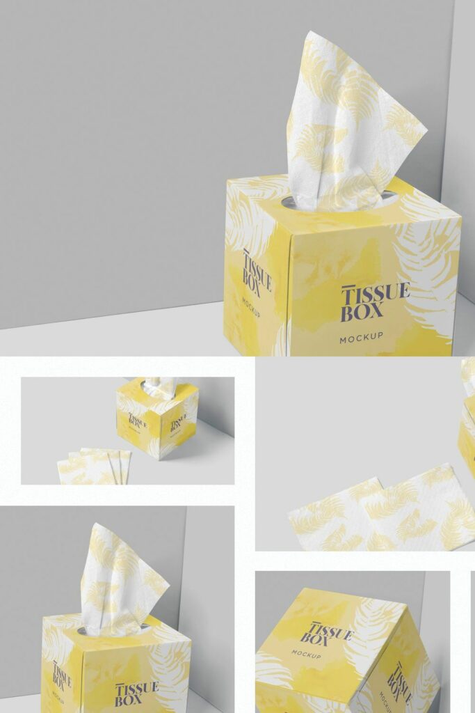 Square Tissue Box Mockups – MasterBundles