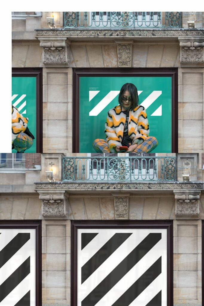 Store Window Sticker Mockup – MasterBundles