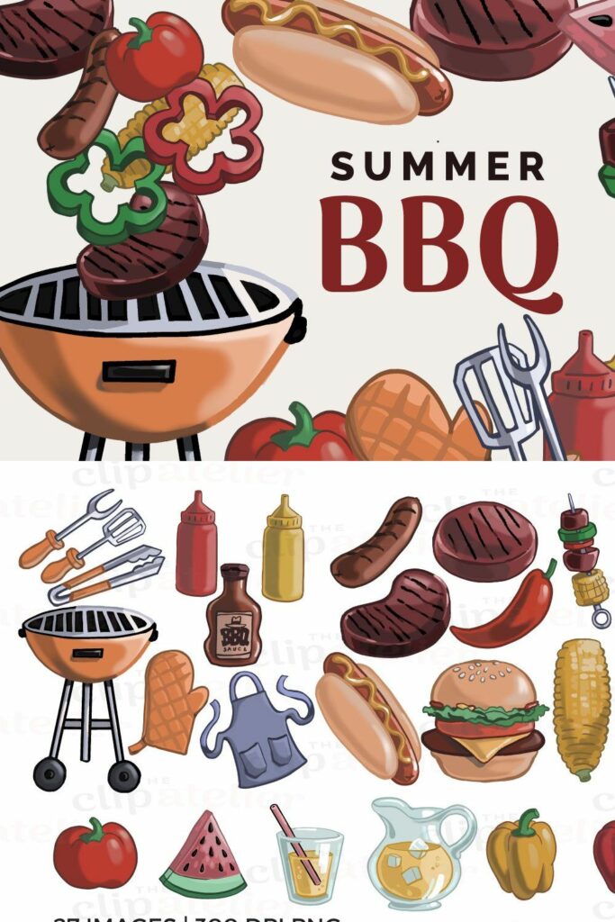 Summer BBQ Clipart – MasterBundles