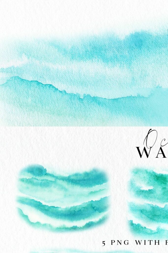 Summer beach clipart ocean wave sea – MasterBundles