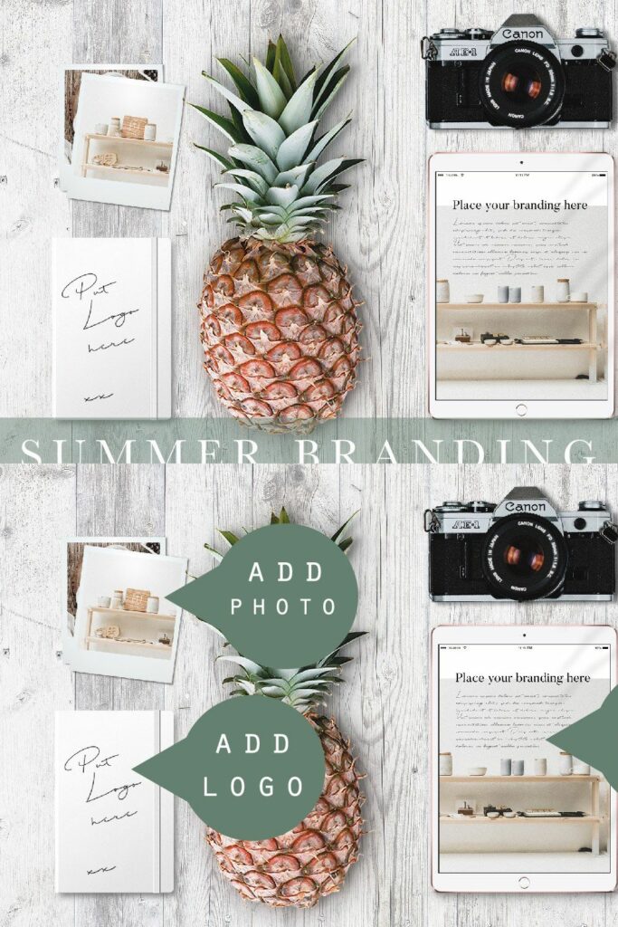 SUMMER SCENE CREATOR BRANDING MOCKUP – MasterBundles