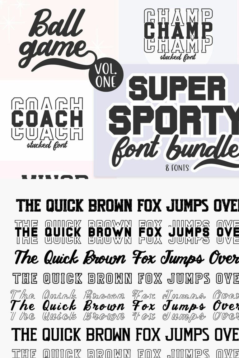 SUPER SPORTY FONT BUNDLE V.1 – MasterBundles
