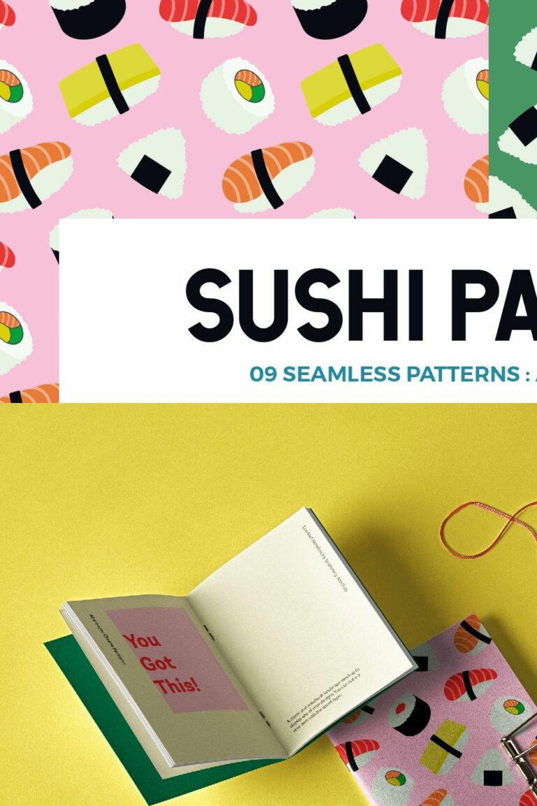 Sushi Seamless Pattern – MasterBundles