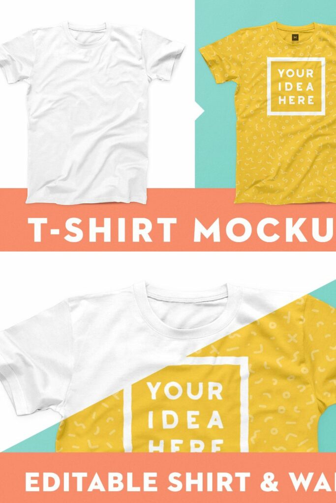 T-Shirt Mockup Template – MasterBundles