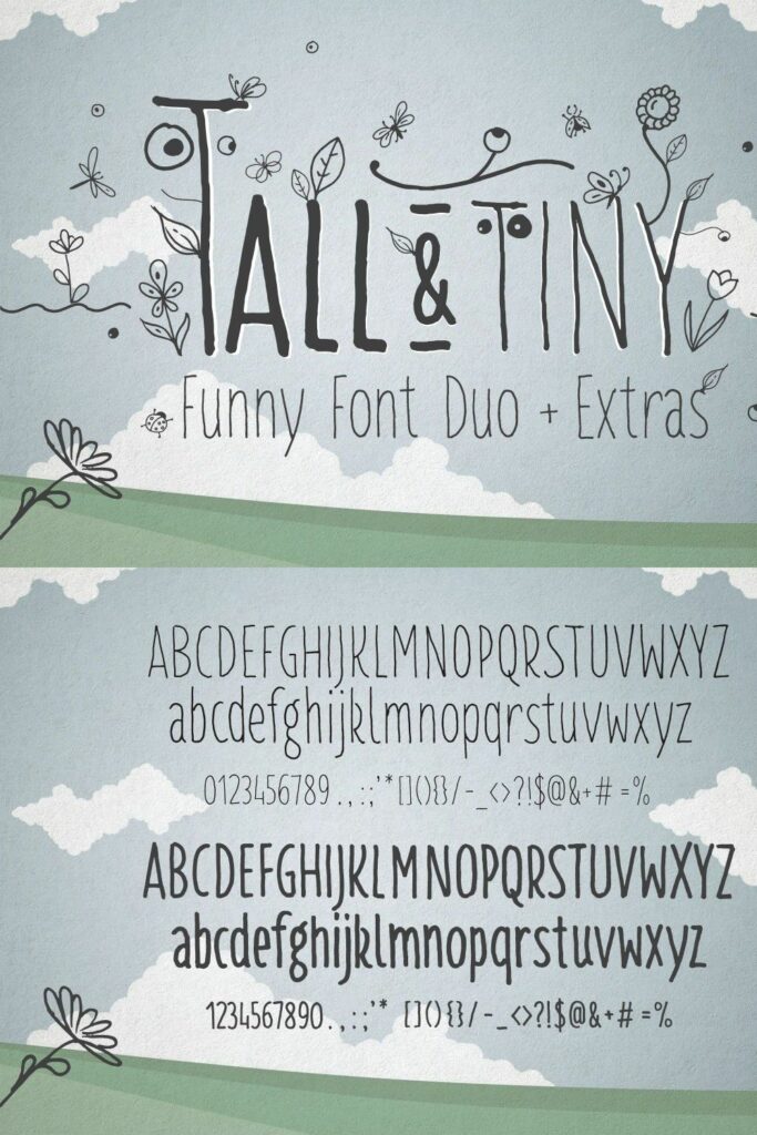 Tall & Tiny Font Duo – MasterBundles