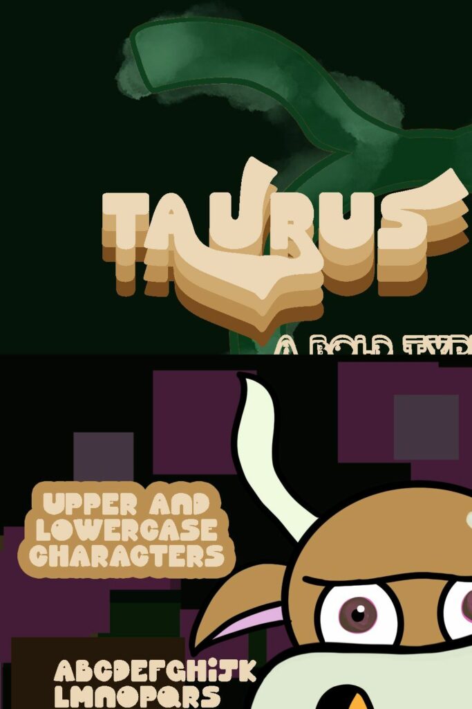 Taurus Retro Typeface – MasterBundles