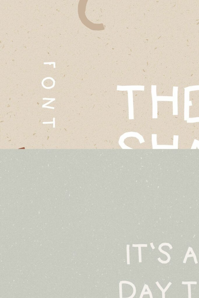 THE SHAPE FONT / bonus illustrations – MasterBundles