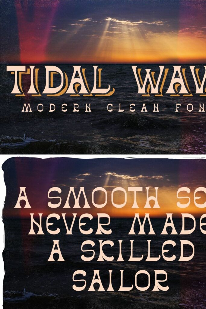 Tidal wave font – MasterBundles