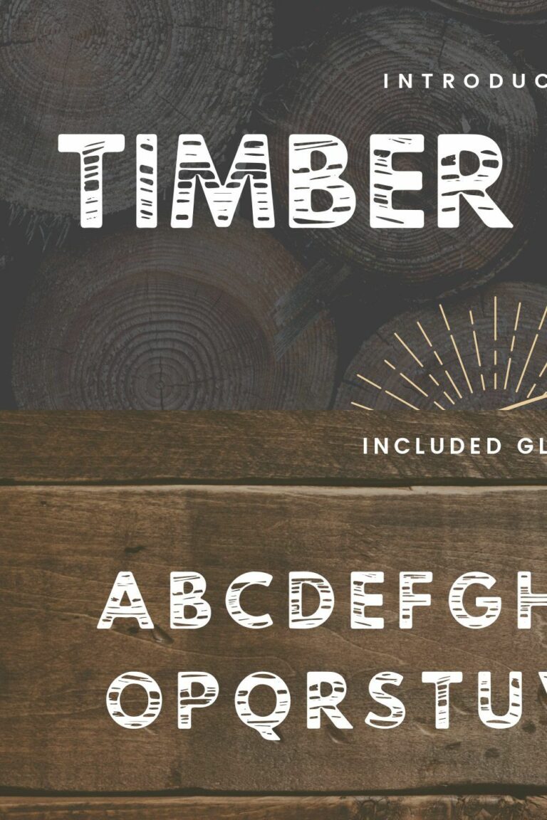 Timber Hitch Font + Nature Designs – MasterBundles