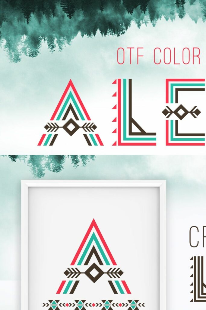 Tribal Aleut OTF color font. – MasterBundles