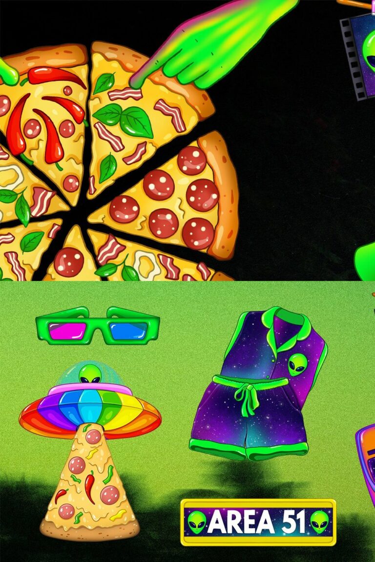 UFO Alien clipart collection – MasterBundles