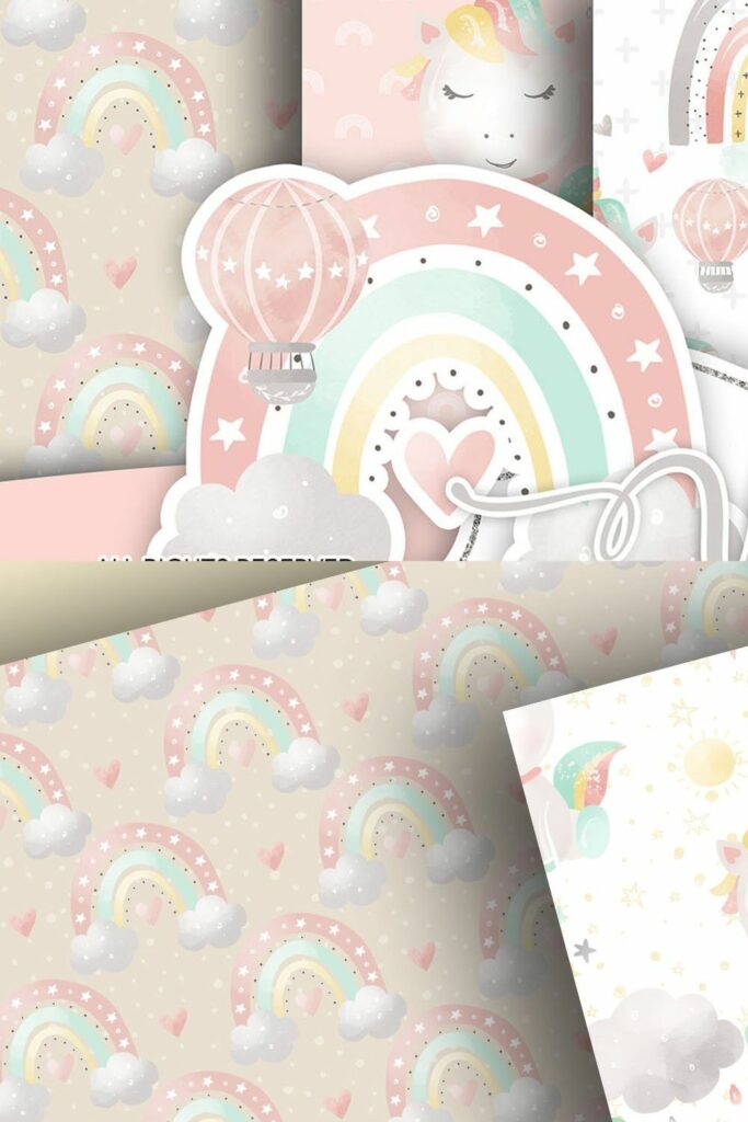 Unicorn Raibows DP pack – MasterBundles