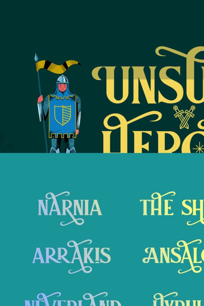 Unsung Heroes Display Font – MasterBundles